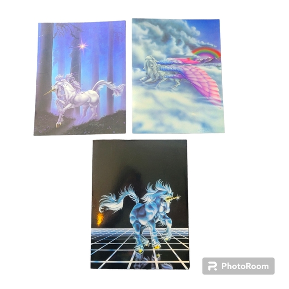 Vintage | Office | Vintage Mead Fantasy 8s Unicorn Paper Folder | Poshmark